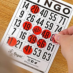 Regal Games - Classic Bingo Cards - 200 Count - 6.125” x 4.17” Cardstock - White
