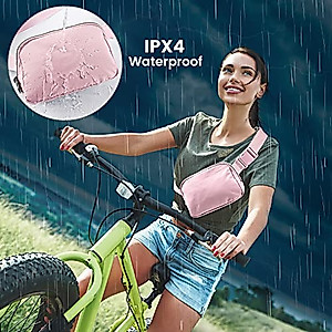 Fanny Packs for Women, Fashion Fanny Pack With Adjustable Strap Belt Bag for Women Fanny Pack Crossbody Bags for Women Pouch for Workout Running Travelling Hiking (Pink)