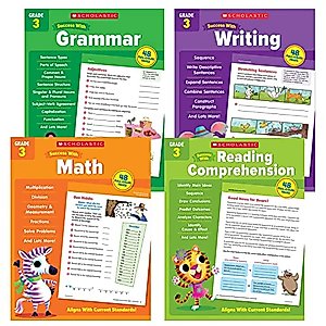 Scholastic Teacher Resources Scholastic Third Grade Success Workbooks, 4 Book Set