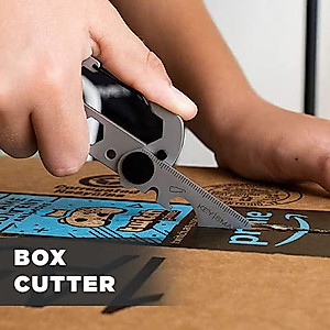 KeySmart AllTul Vulture - 10-in-1 keychain multitool with Bottle Opener, Wrench, Carabiner, Philips Head, Wire Cutter, Flat Head, Spoke, Cutter, Ruler and Keyring Hole, Tool for Camping, Fishing Etc.