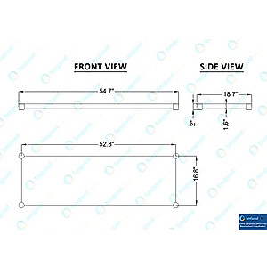 Additional Undershelf for AmGood Work Table (24" X 60")