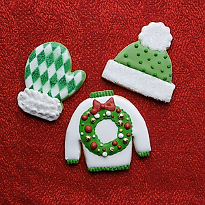Sweet Cookie Crumbs Mitten Cookie Cutter - Stainless Steel - Dishwasher Safe (Mitten 3 Piece)