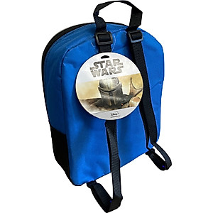 Star Wars The Mandalorian Baby Yoda 11" Mini Backpack (Blue-Black)