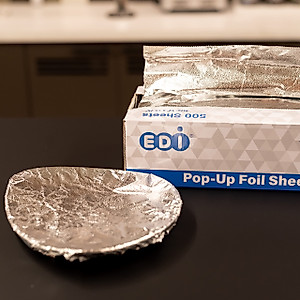 EDI Heavy Duty Aluminum Foil - Pop Up Sheets (12" x 10.75", 500)