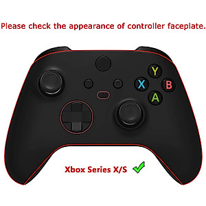 eXtremeRate Full Set Shell Buttons for Xbox Series X & S Controller, Clear Replacement Accessories Side Rails Grips Front Back Plate Cover for Xbox Core Wireless Controller [Controller Excluded]