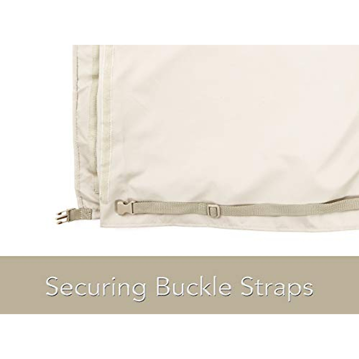 Covermates Air Conditioner Cover - Light Weight Material, Weather Resistant, Elastic Hem, AC & Equipment-Khaki