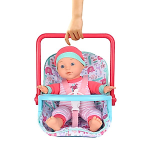Dream Collection, Baby Doll 4-in-1 High Chair Play Set - Lifelike Baby Doll and Accessories for Realistic Pretend Play, Posable Soft Toy - 12”