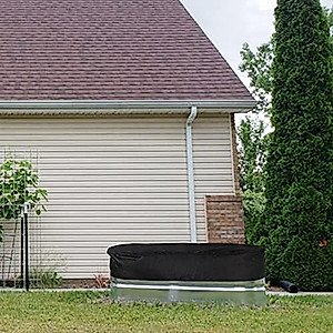 YardJoyliz Waterproof 6ft Oval Stock Tank Pool Cover