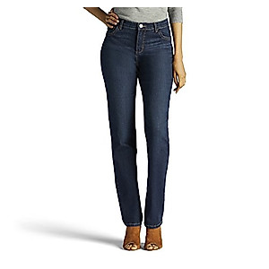 Lee womens Classic Fit Monroe Straight-leg Jeans, Ellis, 12 US