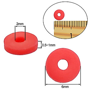 COIRIS 3400 Pcs Vinyl Heishi Beads Environmental Handmade Polymer Clay Spacer 6mm Disk Flat Beads for Surfer Chocker Necklace Bracelet Earrings Jewelry Making(RT-5 Mix-6)