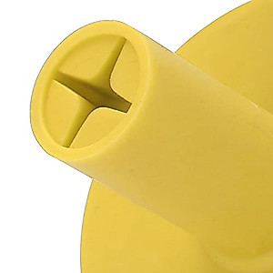 DAUERHAFT Holder, Wide Base Heights Frosty Tees 54x4x16mm for Turf for Limit Ball Tees(Yellow)
