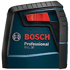 BOSCH GLL30 30ft Cross-Line Laser Level Self-Leveling with 360 Degree Flexible Mounting Device