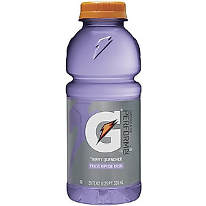Gatorade Sports Drink, Frost Riptide Rush, 20-Ounce Wide MouthBottles (Pack of 24)