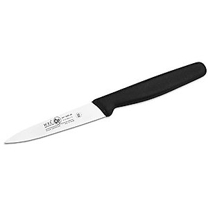 Light 'n' Mighty 3.25 Inch Straight Paring Knife, Black Handle