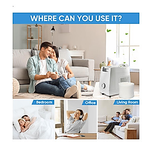 BIHARNT MAF2 Humidifier Filter Compatible with Aircare Esscik Air MiostAIR MA0800 MA08000 MA0601 and Replacement for Kenmore 15408 154080 17006, 4 Pack