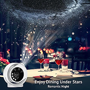 LaView Galaxy/Star Projector, Adjustable HD Projector with 130 ft² Projection Area, with Changing Nebula, Auto-Off Timer, Remote Control, for Home Decoration/Bedroom Night Light, 2 Replaceable Discs