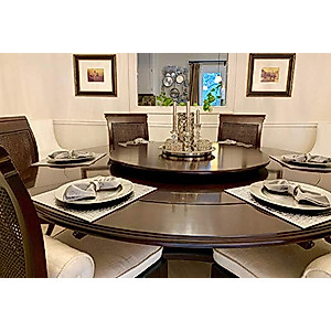 36" Large Lazy Susan for 72" Dining Table