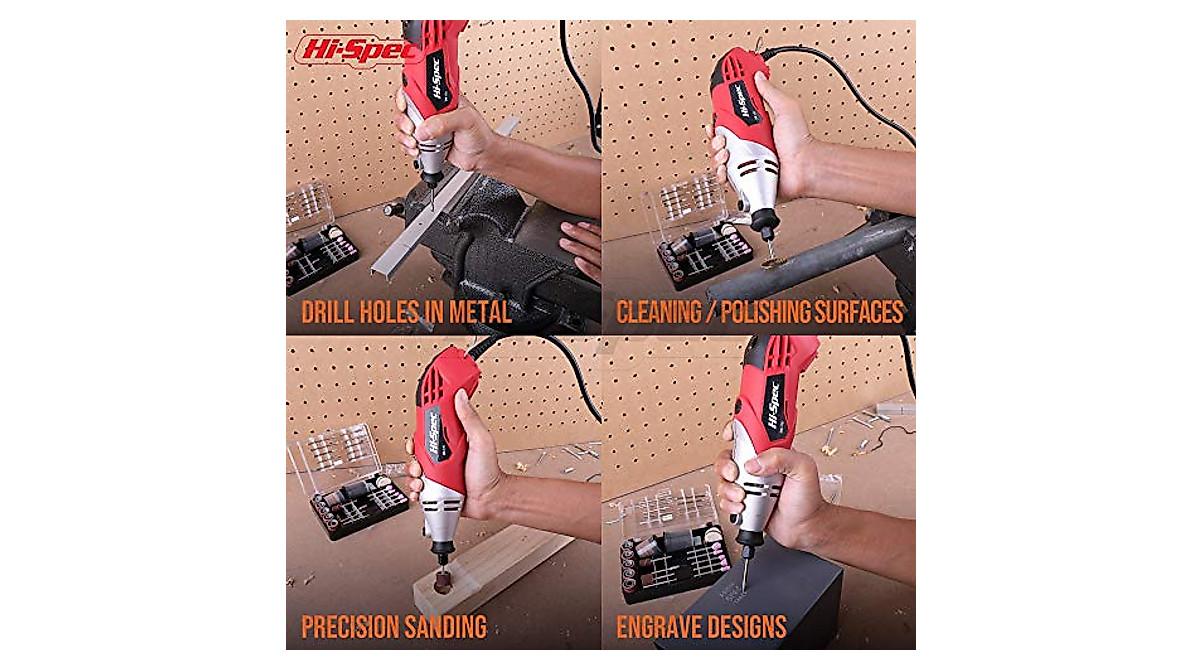 Hi-Spec 160W Rotary Tool Kit with 121 Pieces