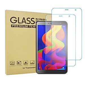 Transwon 2-Pack Tempered Glass Screen Protector for WHOOP TAB-8US2 Tablet, WHOOP TAB-8US2 Screen Protector