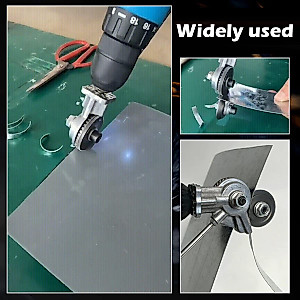 Metal Nibbler Drill Attachment, Universal Electric Drill Shears, Electric Drill Plate Cutter Attachment, Metal Cutter Sheet Drill Attachment for Metal Cutting