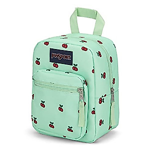 JanSport Big Break Insulated Lunch Bag - Small Soft-Sided Cooler Lunch Box Ideal for Work, or Meal Prep, 8 Bit Cherries