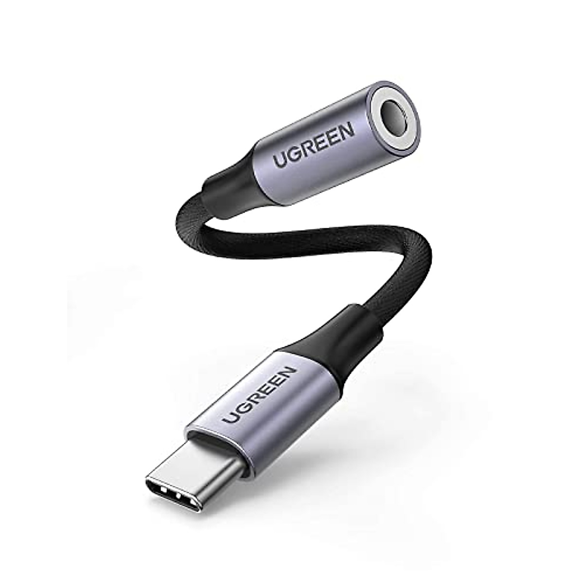 UGREEN Braided USB C to 3.5mm Audio Adapter and 2 in 1 USB C to 3.5mm Headphone and Charger Adapter Bundle