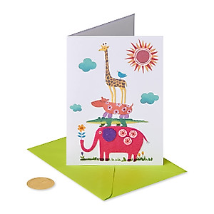Papyrus Baby Shower Cards, Animals (2-Count)