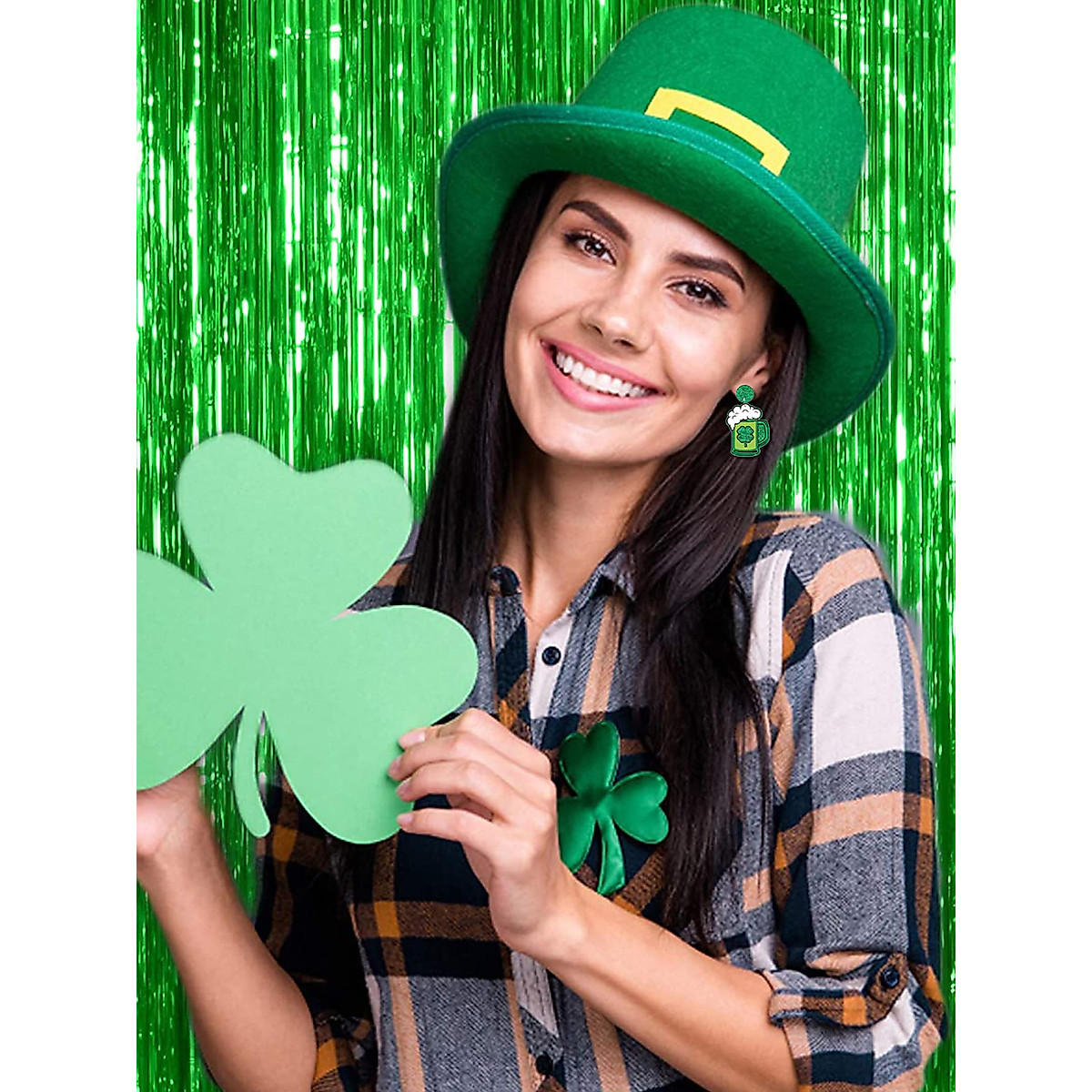 St Patricks Day Earrings Accessories for Women St Patricks Day Shirt Outfits for Women Shamrock Earrings Green Irish Earrings St Patricks Day Jewelry Gifts