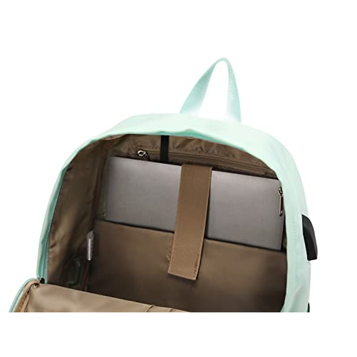 Teecho Backpack for Women Cute College Backpack for Girl Fashion Casual Daypack Mint Green