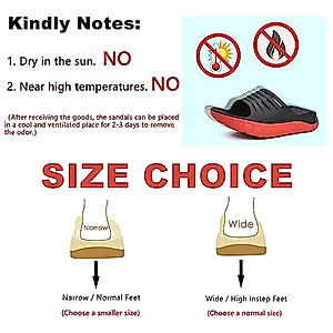 KuaiLu Mens Recovery Sandals Sport Comfort Cushion Athletic Slides Orthotic Plantar Fasciitis Open Toe Slip On Wide Width Thick Foam Sandles Summer Pool Beach Slippers Black Red Size 11