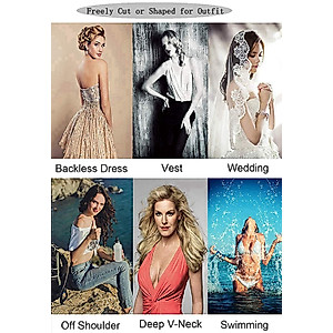 DHCare Women’s Adhesive Bra Pads Removable Breathable Push Up Sticky Bra Cups Inserts Breast Enhancer