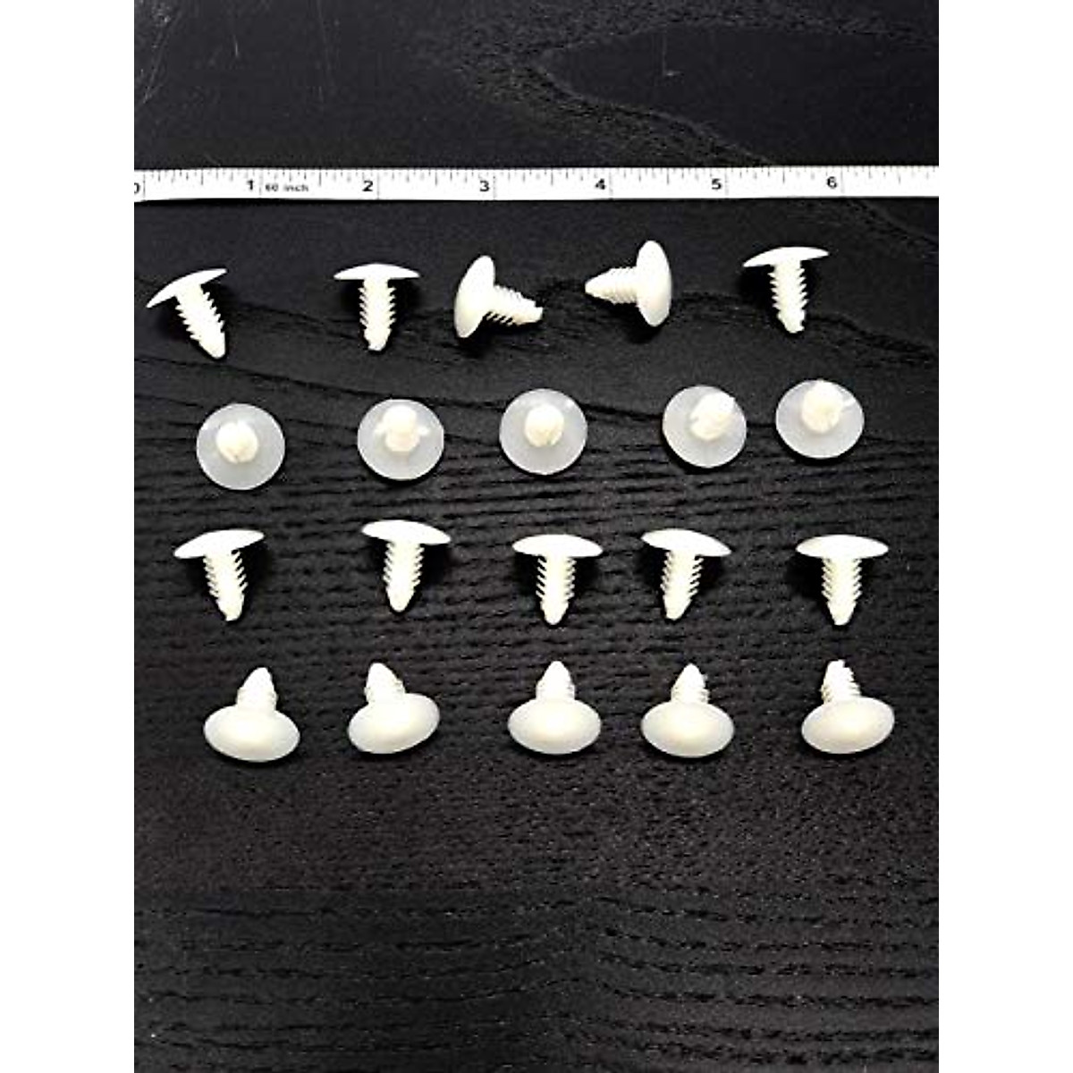 100 pcs Medium Multi-Gauge Rivet 3/16" or 7/32" Hole Patio Strapping Fasteners Webbing Lawn Chair Lounge (White)
