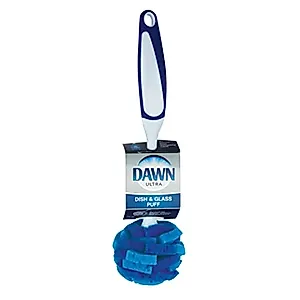 Dawn Ultra, Puff Glass and Dish, White