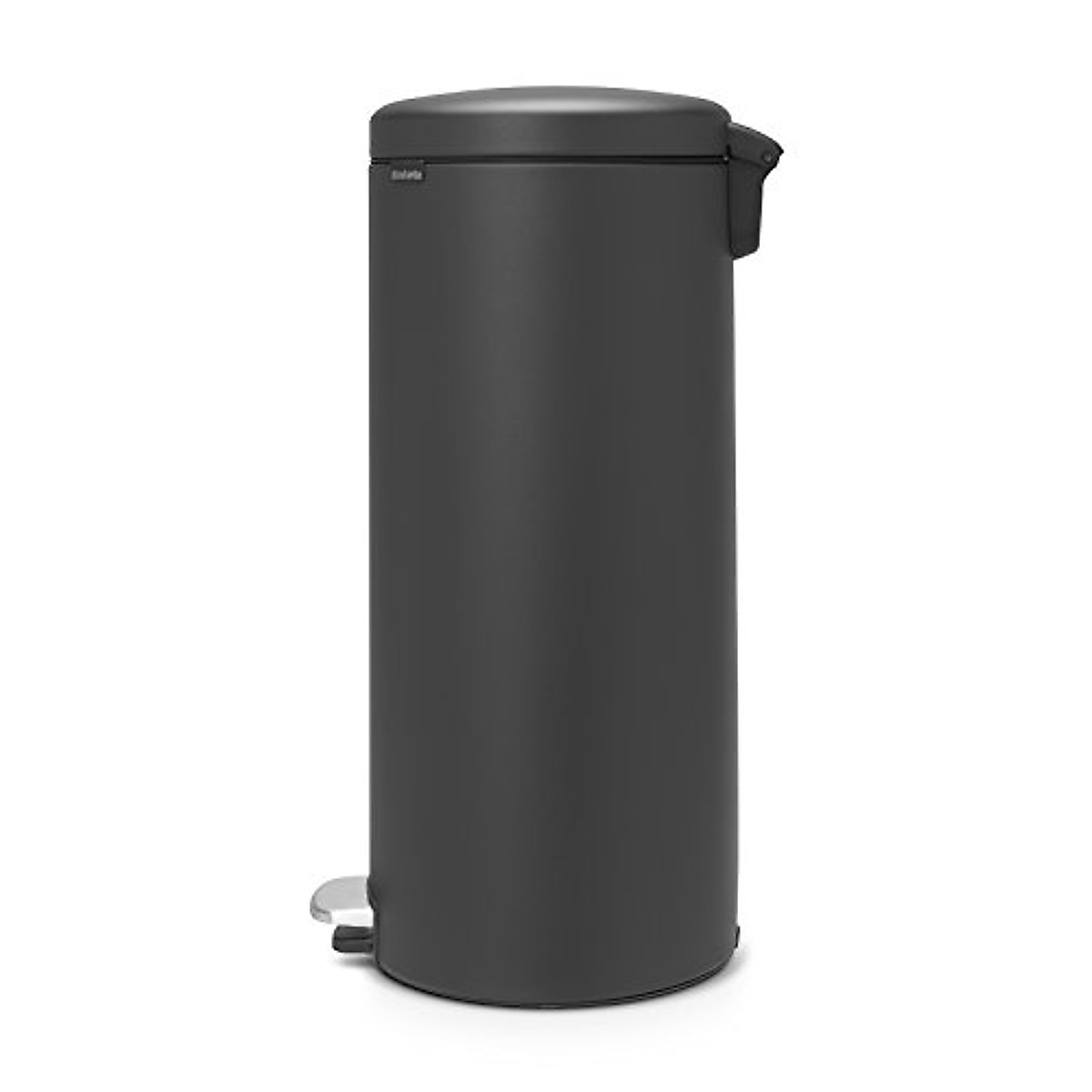Brabantia newIcon Pedal Bin with Plastic Insert, Dustbin, Step Trash Can, Mineral Infinite Grey, 30 L, 114663