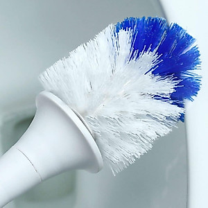 SAAKO Wall Mounted Toilet Brush Plastic with Holder Toilet Cleaner Brush Bathroom Deep Cleaning Toilet Bowl Brush Easy to Install