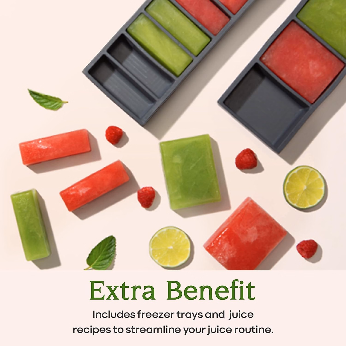 Anybear Cold Press Juicer, 200W Masticating Slow Juicer 4.3" Large Feed Chute Fit Whole Fruits Vegetables | Upgraded Auger | Tritan Materials | BPA Free | Easy to Clean with Brush| Juice Recipes