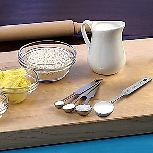 4PCS OstWony Measuring Spoons Set, Includes 1/4 tsp, 1/2 tsp, 1 tsp, 1 tbsp, Food Grade Stainless Steel measuring cups, Tablespoon and Teaspoon for Measure Liquid and Dry Ingredients