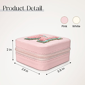 SANDJEST Stainless Steel Slider Tumbler With Handle 40oz & Jewelry Case with Initial W