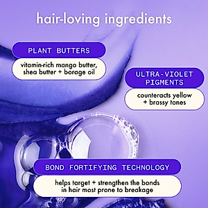 amika bust your brass cool blonde strength repair shampoo, 275ml