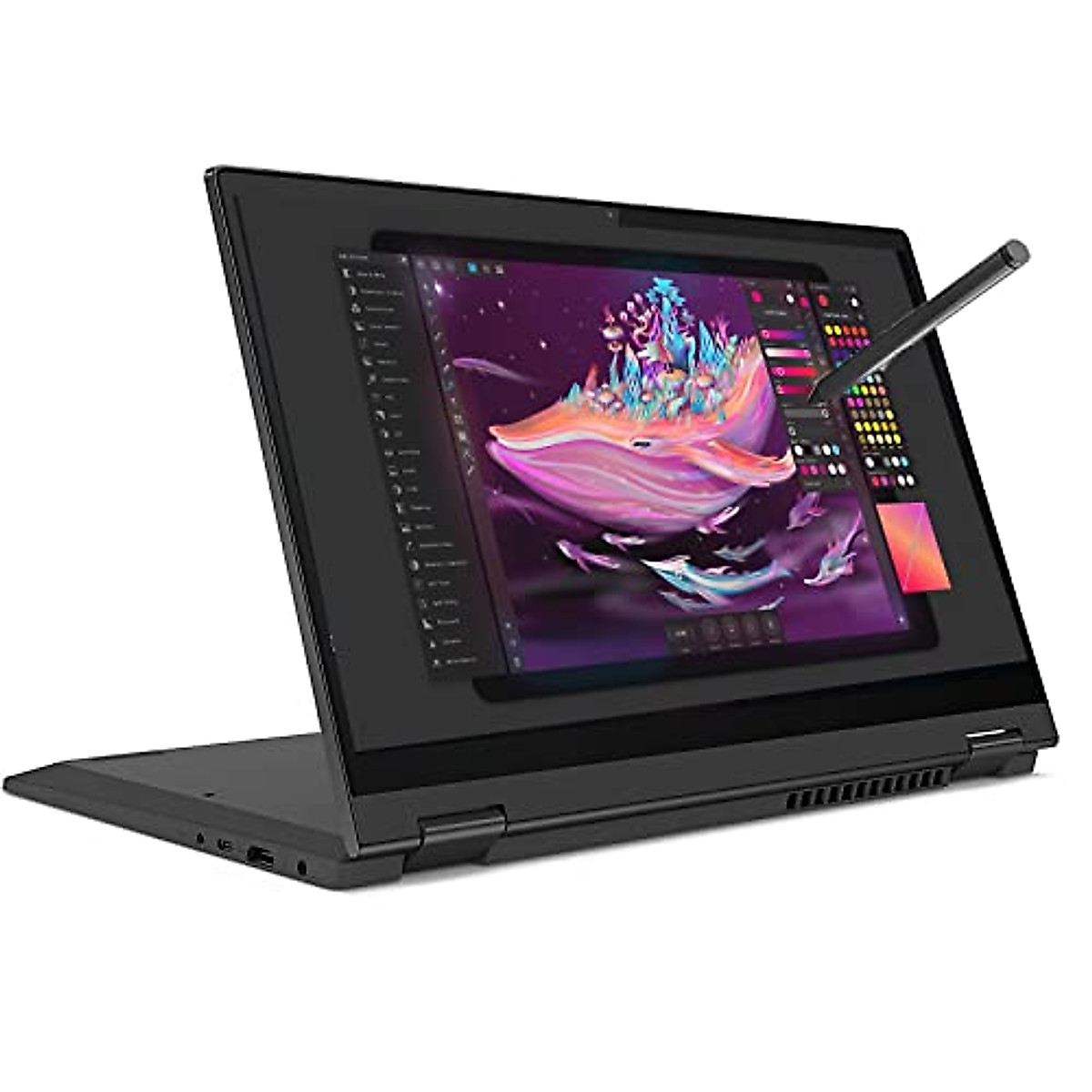 Lenovo Newest IdeaPad Flex 5 2-in-1 Touch Laptop, AMD Ryzen 5 5500U, 14" FHD IPS Display, Wi-Fi 6, Webcam, Fingerprint, 12hr LongBattery Life, Type-C, w Digital Pen (16GB RAM | 1TB PCIe SSD)