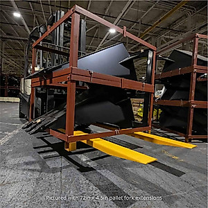 Titan Attachments Pallet Fork Extensions for Forklifts and Loaders, 72" x 5.5"