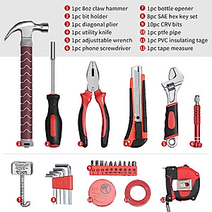 Thor Hammer Tool Box Household Tool Kit Thor's Mjolnir Hammer Tool Kit Set Home Repair Tool Set Men Gift Holiday Gift