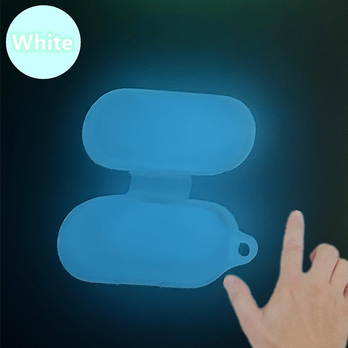 Sony WF-1000XM4 Case Cover, Soft Silicone Protective Case Skin Night Glow for Sony WF-1000XM4, Shockproof, Luminous Earbuds Case with Keychain, Glow in Dark, Wireless Charging