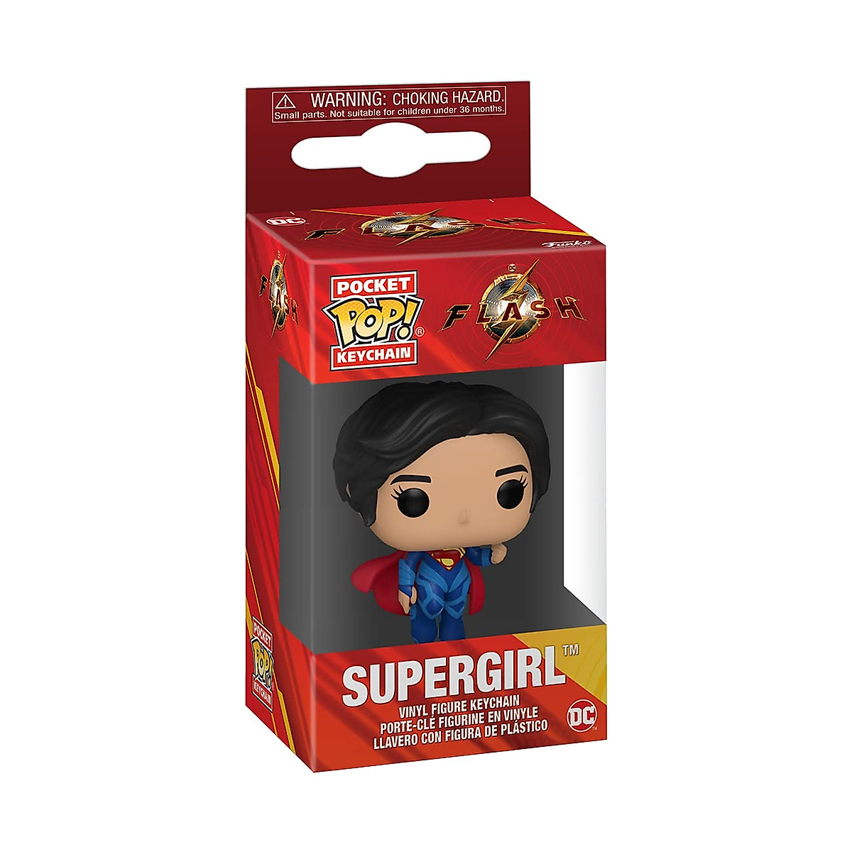 Funko POP! Keychain: DC - The Flash - Supergirl - DC Comics Novelty Keyring - Collectable Mini Figure - Stocking Filler - Gift Idea - Official Merchandise - Comic Books Fans - Backpack Decor