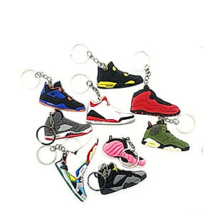 Shoe Key Chains Retro Sneaker Key Chains for womens Shoe Chains 10 pcs Random Pack of Hypebeast Keychains Retro Vintage Fun Gifts Party Favors Collectible for Sneaker Fans & Sneaker Heads Multicolor