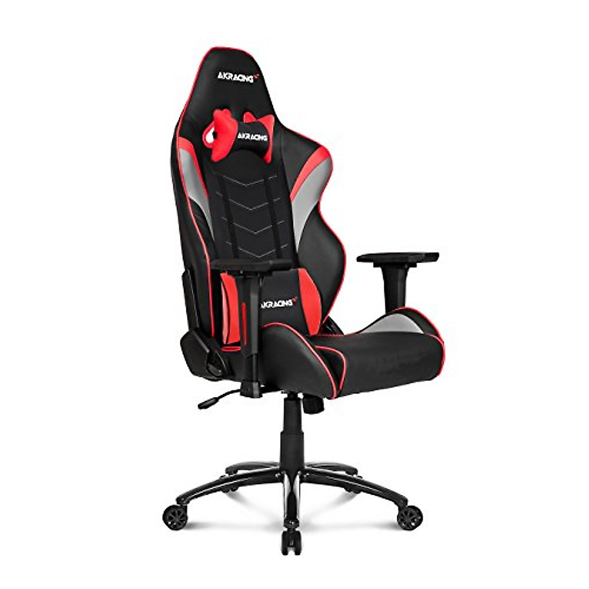 AKRacing Core Series LX Plus Gaming Chair - PU Leather with Steel Frame, Ergonomic, High Backrest, Recliner, Swivel, Tilt, Rocker & Seat Height Adjustment Mechanisms, 5/10 Warranty, Red