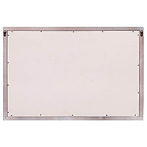 Patton Wall Decor 24x36 Distressed White Windowpane Wall Accent Mirror