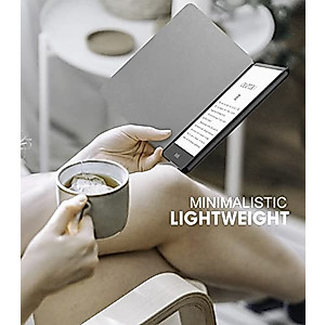 MoKo Case for 6.8" Kindle Paperwhite (11th Generation-2021) and Kindle Paperwhite Signature Edition, Light Shell Cover with Auto Wake/Sleep for Kindle Paperwhite 2021 E-Reader, Gray Forest