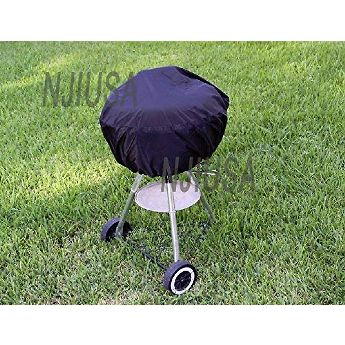 WW shop Round Charcoal Kettle BBQ Grill 17" - 22" Diameter EZ Use Cover w/Drawstring:New