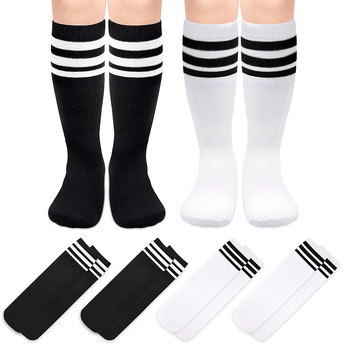 Olreco Kids Soccer Socks Boys Soccer Socks Toddler Soccer Socks Youth Soccer Socks Kids 4-6 Girls Soccer Socks Baseball Socks